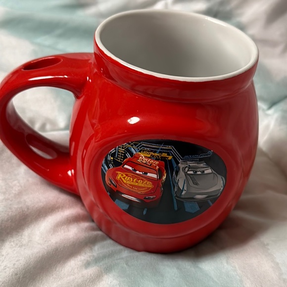 Disney | Dining | Disney Pixar 27 Cars Lightning Mcqueen Drinking Mug ...